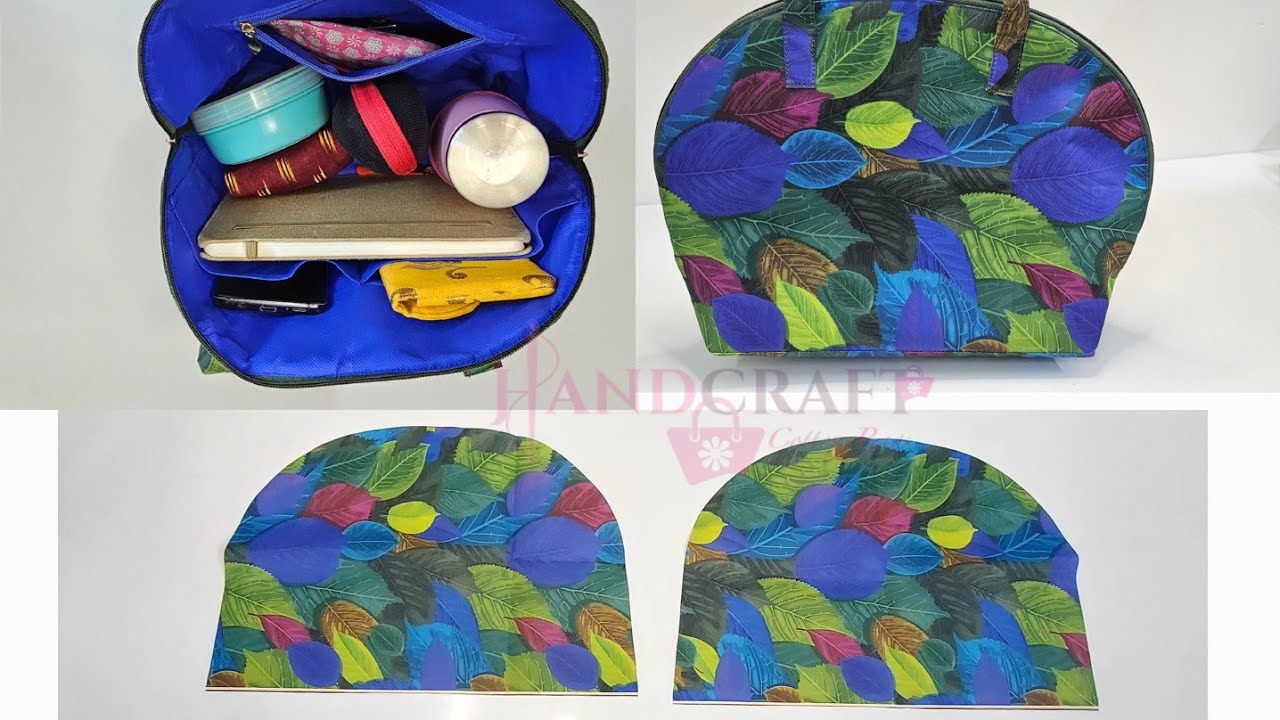 Easy Round Bag Sewing Tutorial | How to stitch Round Bag | Dome Bag ...
