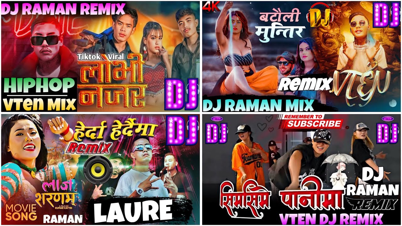 4 IN 1 VTEN DJ MIX || VTEN NEW SONG || DJ || NEPALI DJ SONG || DJ RAMAN ...