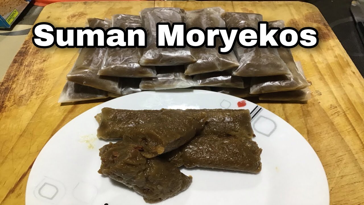 Suman Moryekos in Wax paper | Paano gumawa suman ng walang dahon ng ...