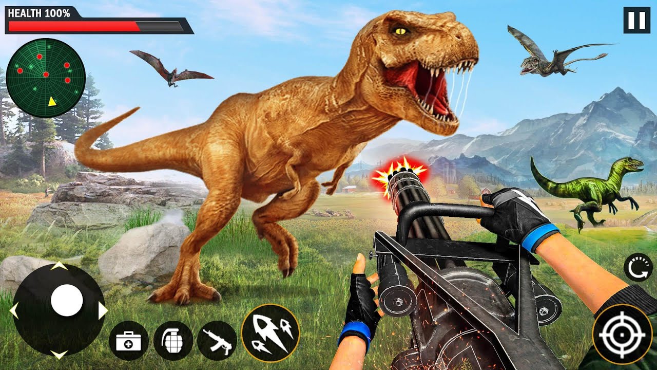Wild Dinosaur Hunting Furry Animal hunting Games - YouTube