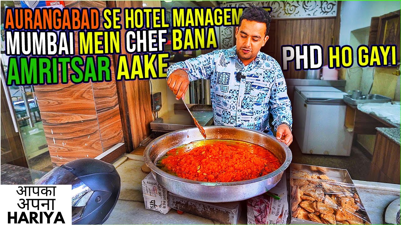 Punjabi Street Food ke PHD Bawarchi | LUCHI-Halwa, MUNGRA Laddu ...