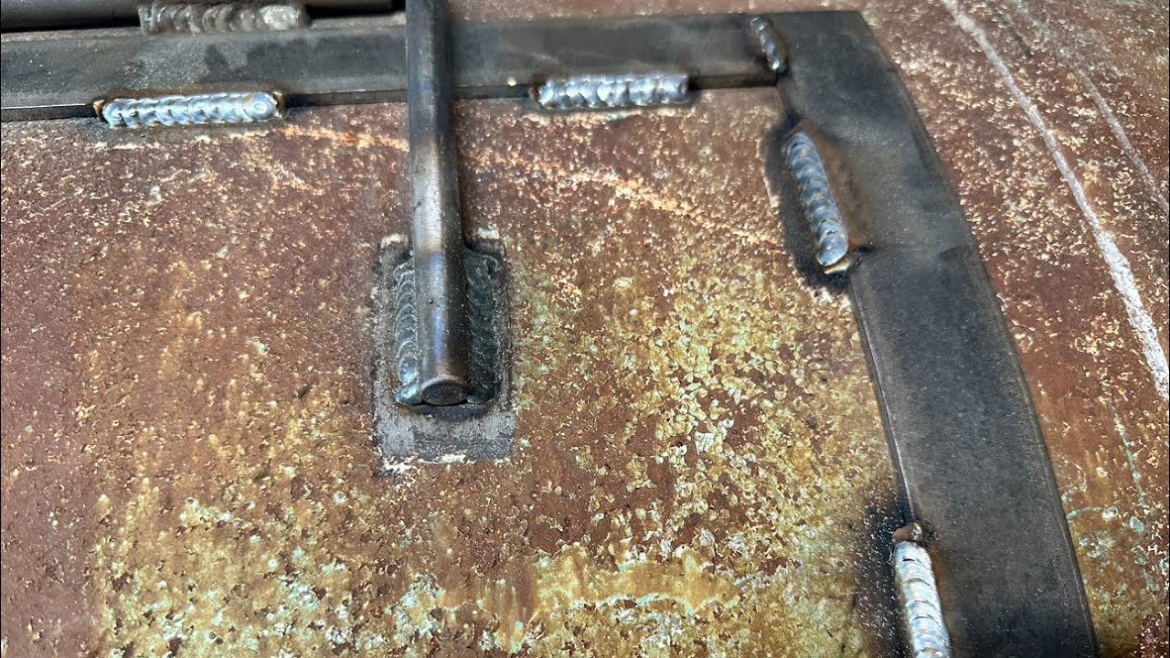 How to make curved smoker door straps seals - YouTube