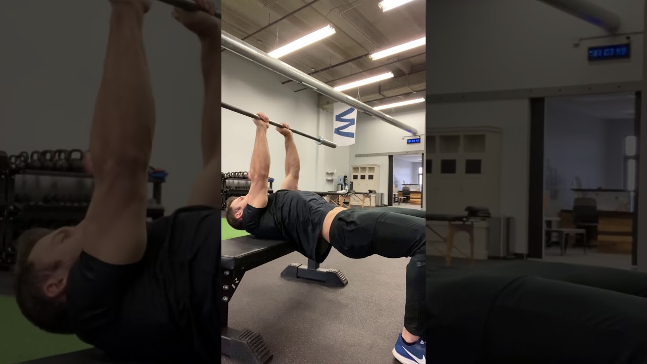Straight-Arm Narrow Grip BB Cross Bench Pullover - YouTube