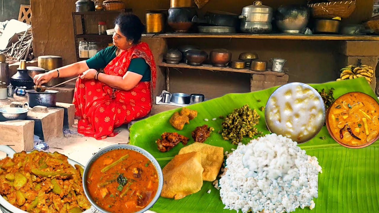 Traditional village Lunch recipes | Village cooking | traditional ...