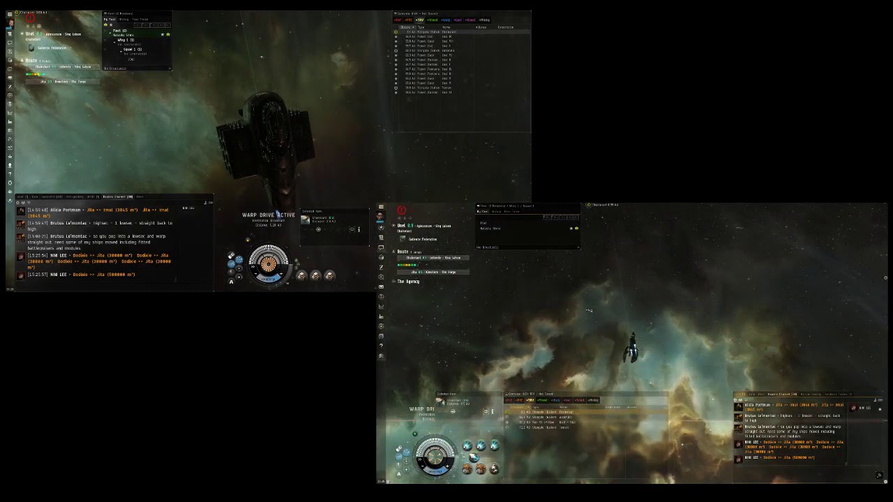 EVE-Online: Webbing a Freighter - YouTube