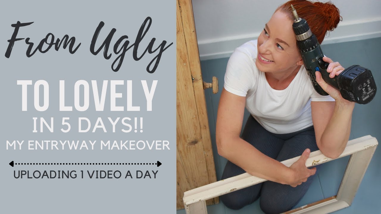 My Entryway Makeover Day 1 | From Ugly to Lovely in 5 days! - YouTube