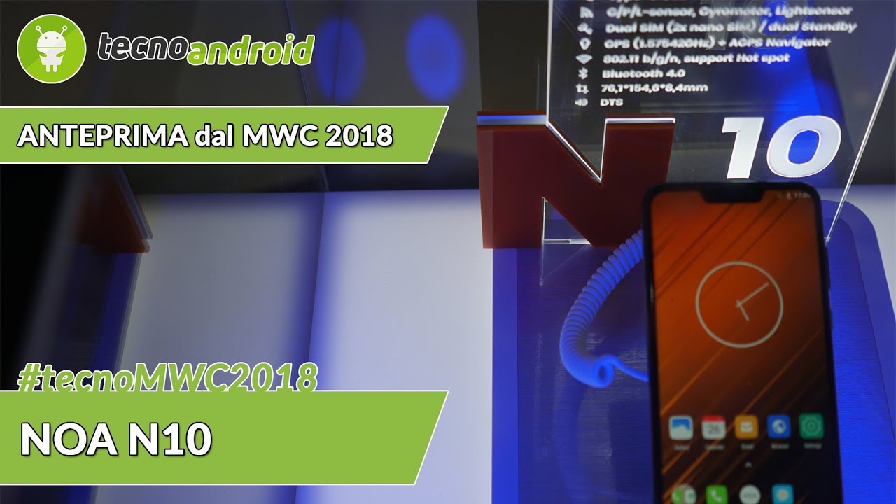ANTEPRIMA NOA N10: l'ennesimo clone ANDROID di iPhone X - YouTube