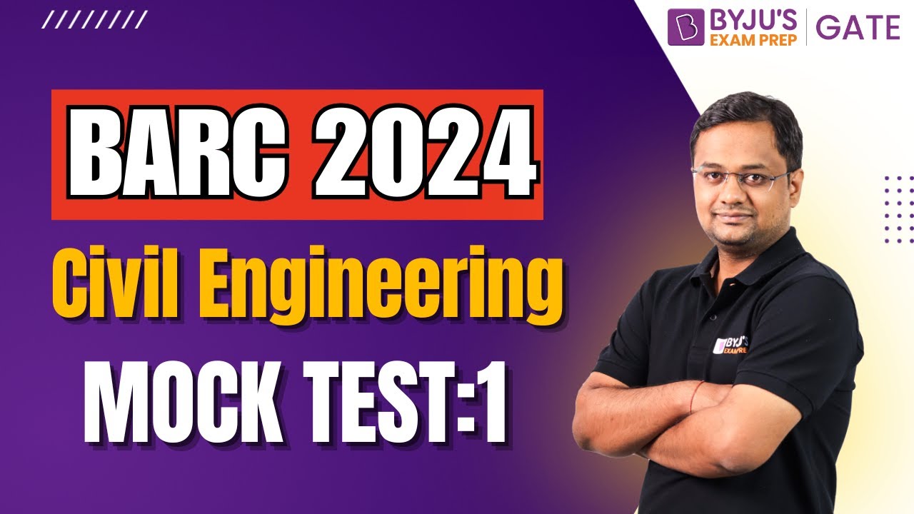 BARC 2024 | Civil Engineering | Mock Test:1 | BYJU'S GATE - YouTube