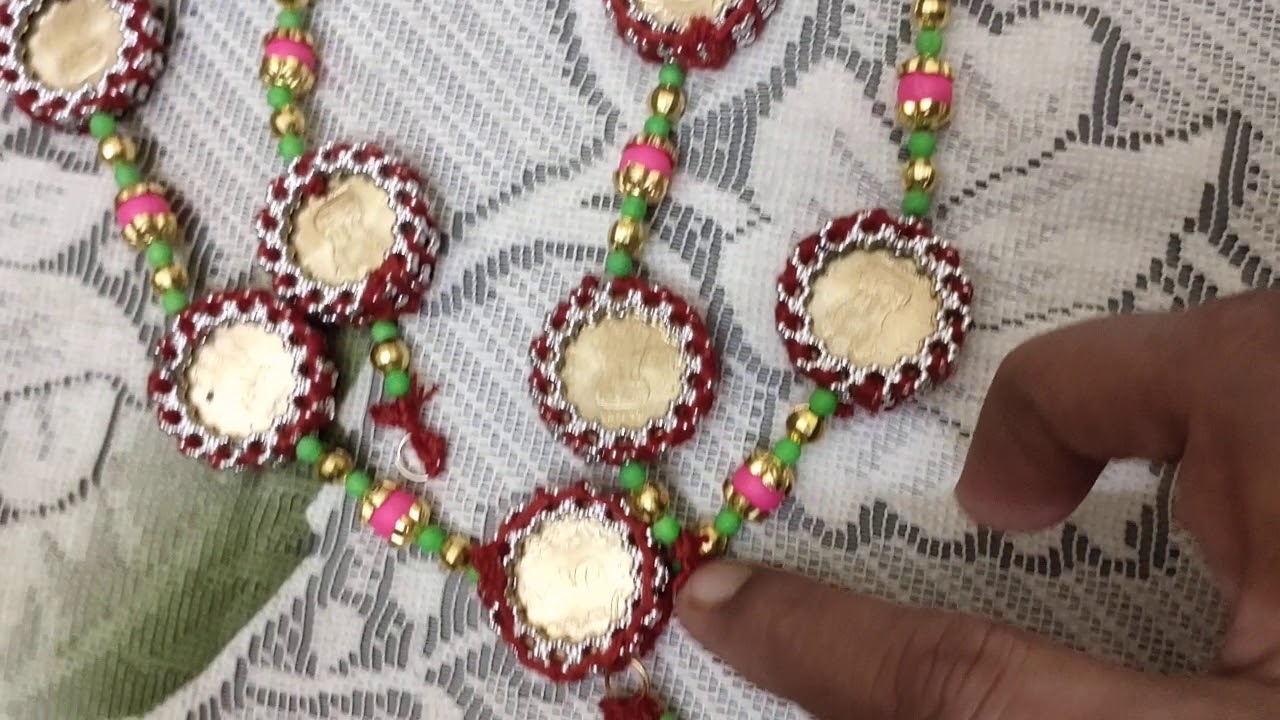 Coin Mala | Coin Mala with Beads - YouTube