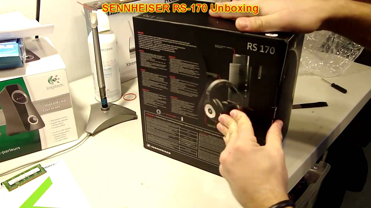 Sennheiser RS-170 Unboxing - YouTube