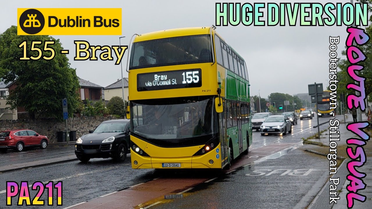 *Huge Diversion & Route Visual* Dublin Bus Ride #141: ADL Enviro 400ER ...