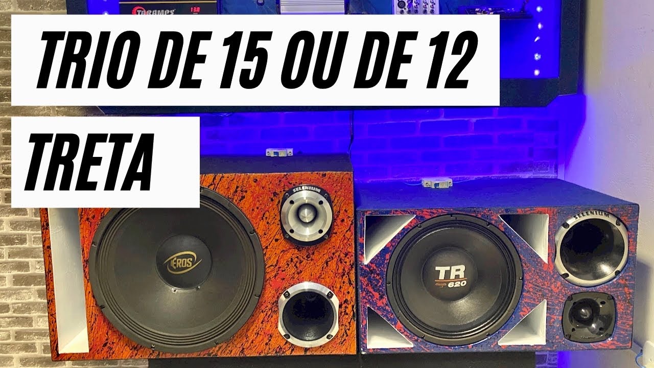 FIZEMOS UM MINI RACHA - CAIXA TRIO DE 12" X CAIXA TRIO DE 15" - YouTube