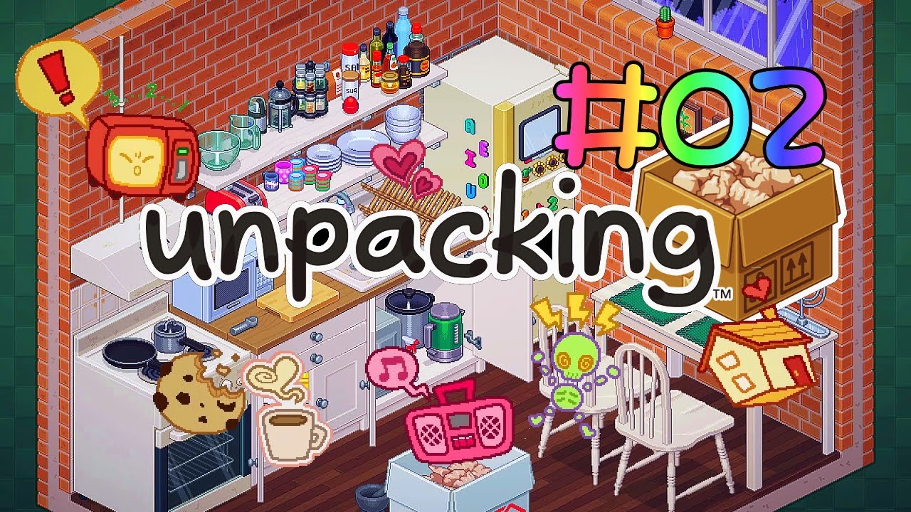 【Unpacking】#2 主人公の人生と中の人の性格が見える！引っ越しの荷ほどきをして部屋作り♪後編2倍速Ver.【アンパッキング】END ...