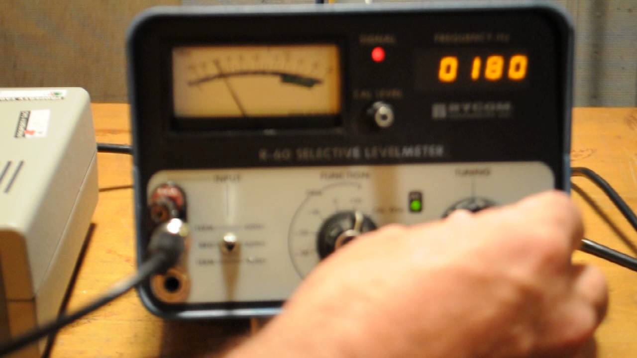 Demonstration of a Rycom R-60 Selective Level Meter - YouTube