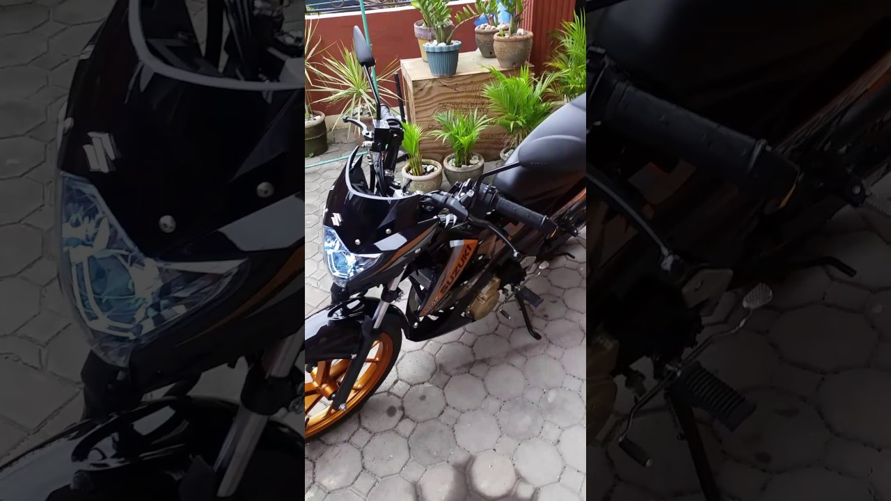 suzuki raider 150r 2016 reloaded black and gold.(15) - YouTube