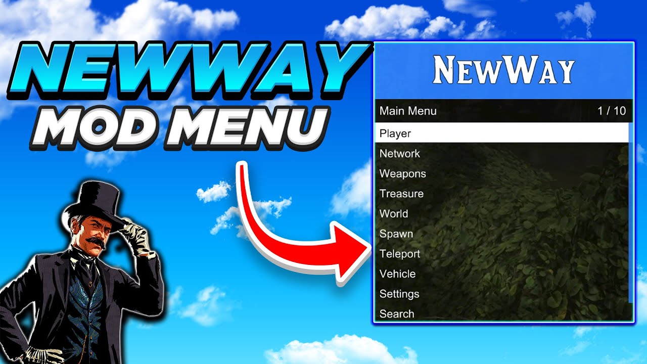 *Updated* NEWWAY MOD MENU SHOWCASE | RED DEAD ONLINE - YouTube