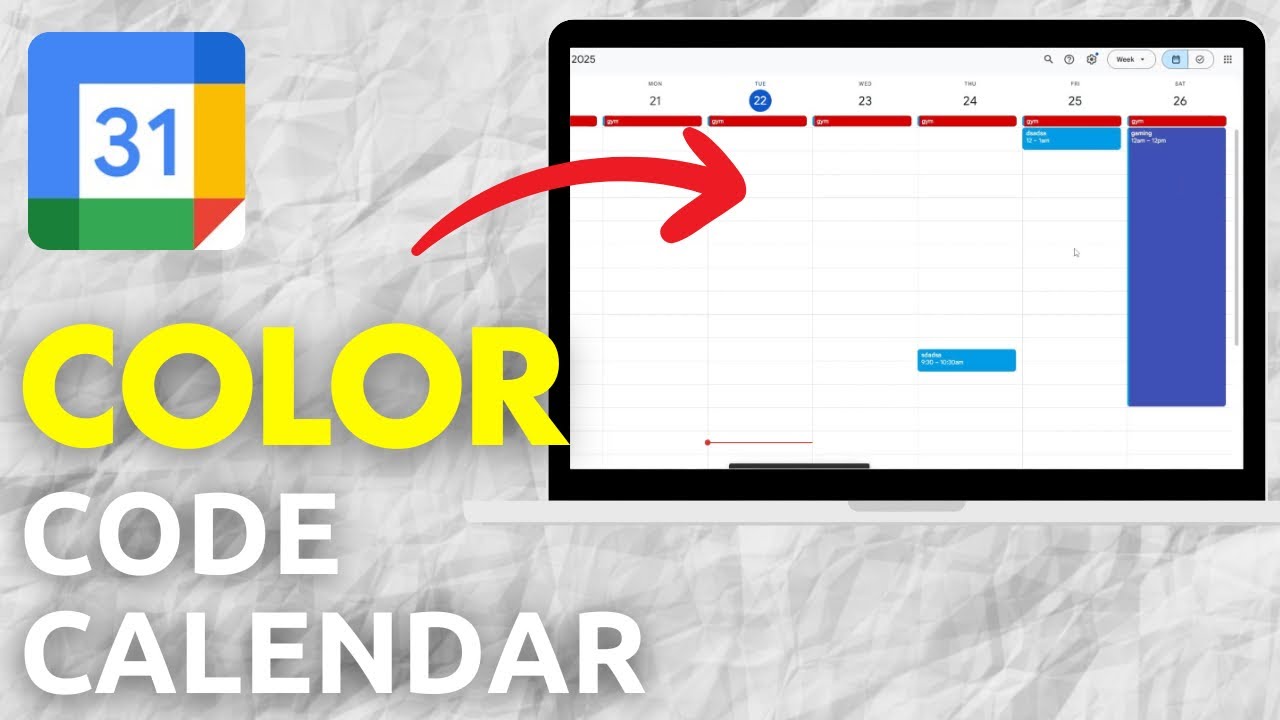 How To Color Code In Google Calendar - YouTube