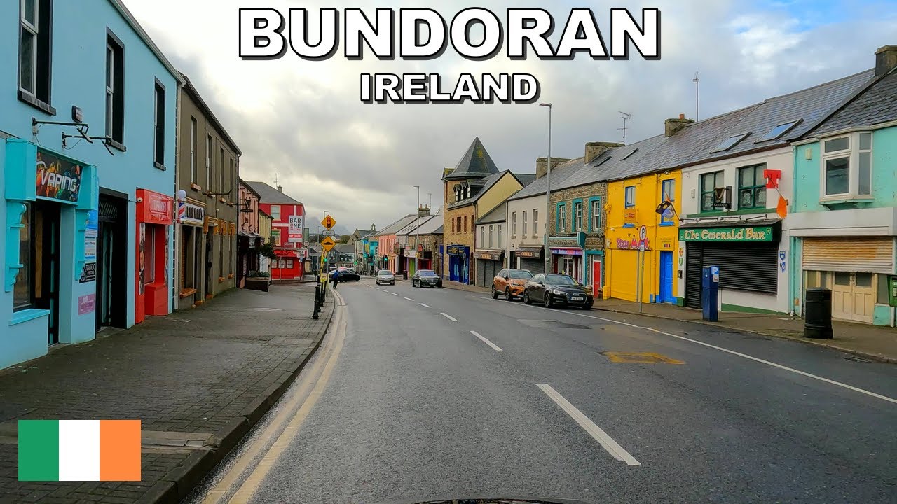 DRIVING THROUGH BUNDORAN TOWN in IRELAND 4K (60fps) - YouTube