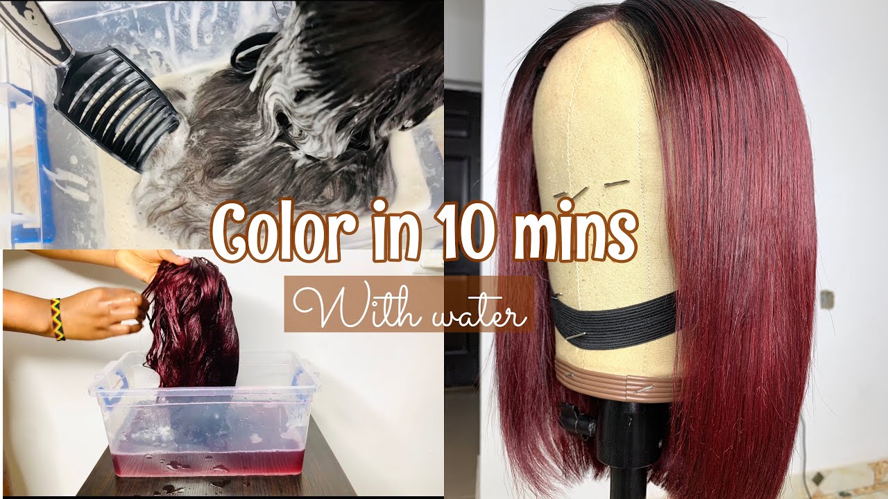 Water bleach & water color hair: Beginner friendly #hairtutorial # ...