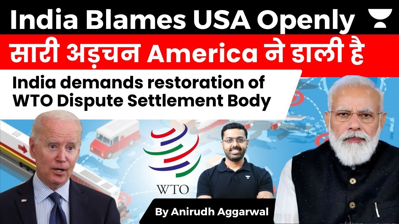 India Blames USA Openly for WTO Failure. India Demands Restoration of ...
