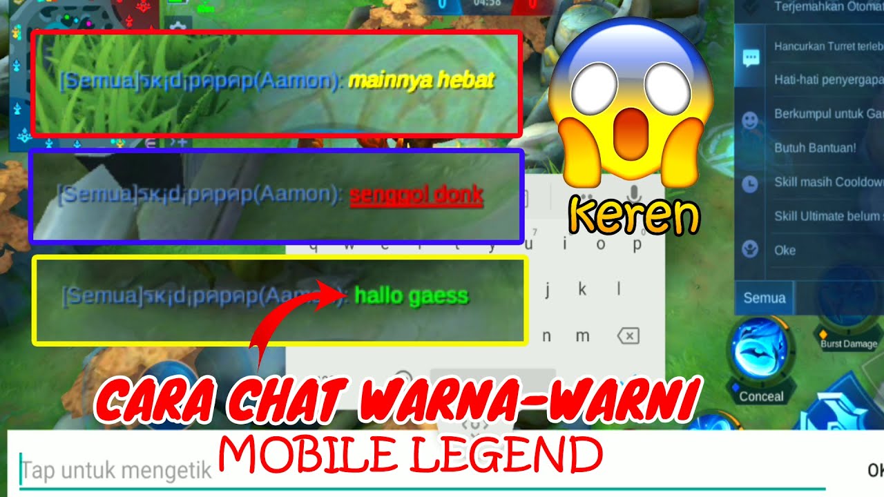 CARA MEMBUAT CHAT ML BERWARNA TERBARU 2022 - YouTube