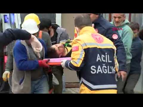 Beşiktaş'ta İnşaatta 1 Metre Yükseklikten Düştü Ayağına Saplanan Demirle Yaralandı