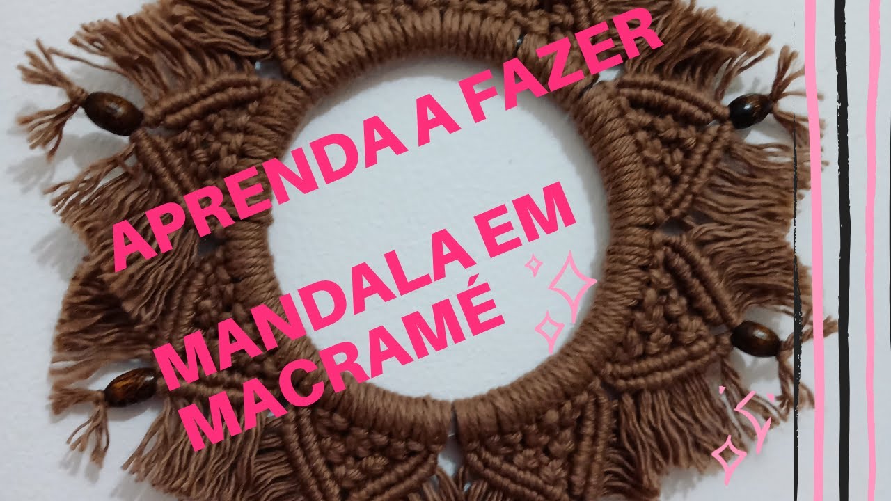 Macramé/Mandala | DIY | Passo a Passo Como Fazer - YouTube