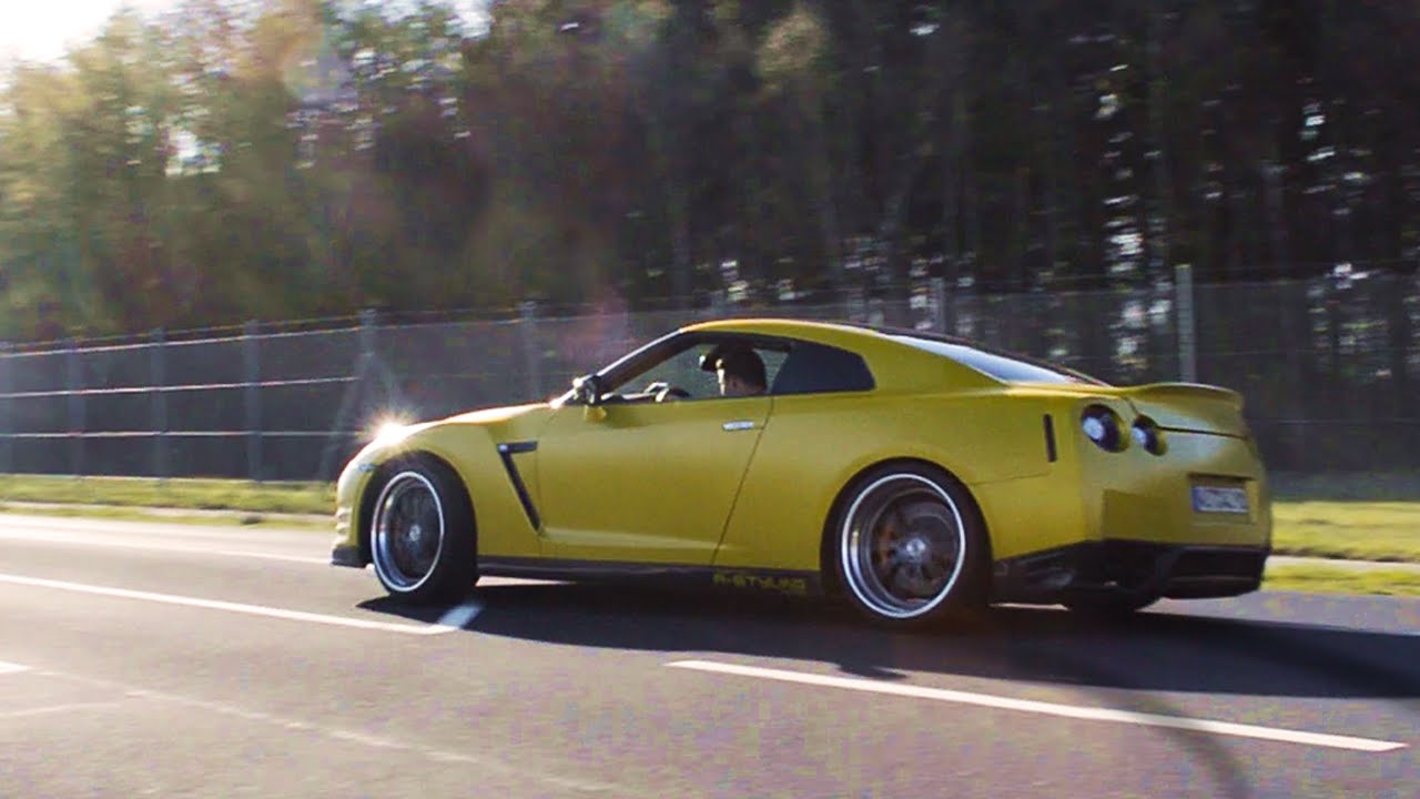 696HP Nissan GT-R Powerslide, Revs & Accelerations! LOUD! - YouTube