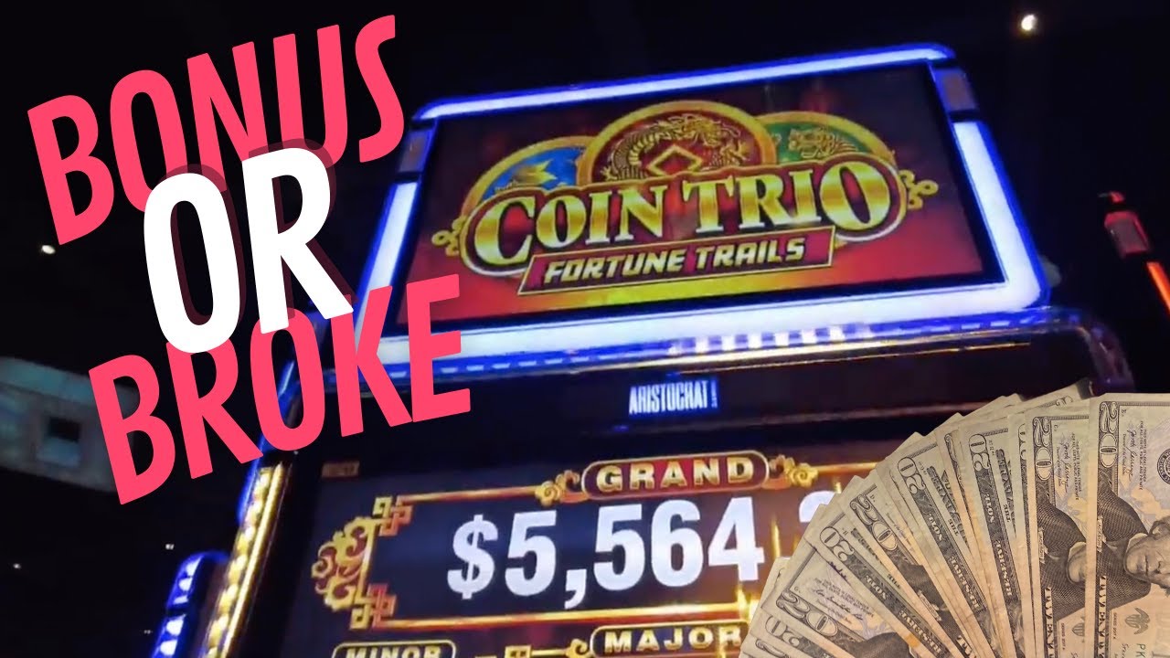 BONUS TIME on Coin Trio FORTUNE TRAILS Slot Machine 🐲 - YouTube