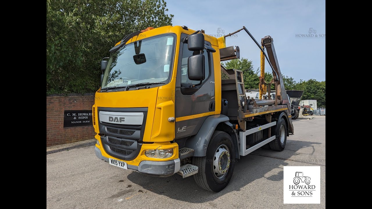 DAF SKIP LOADER WALKAROUND VIDEO - YouTube