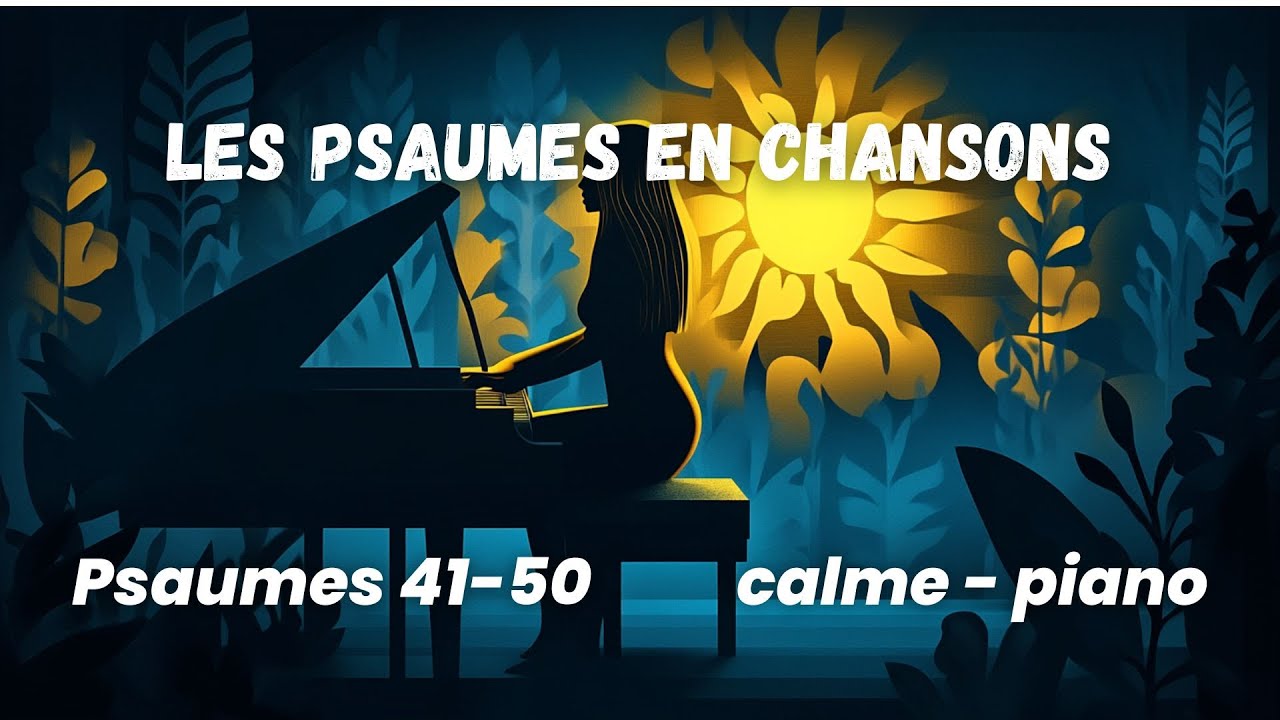 Les psaumes en chansons #5 : Psaumes 41 à 50. Calme, piano et voix ...