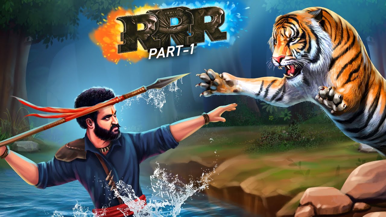 RRR Story Part 1 in Hindi - Bheem and Rama Raju | Hindi Videos | NTR ...