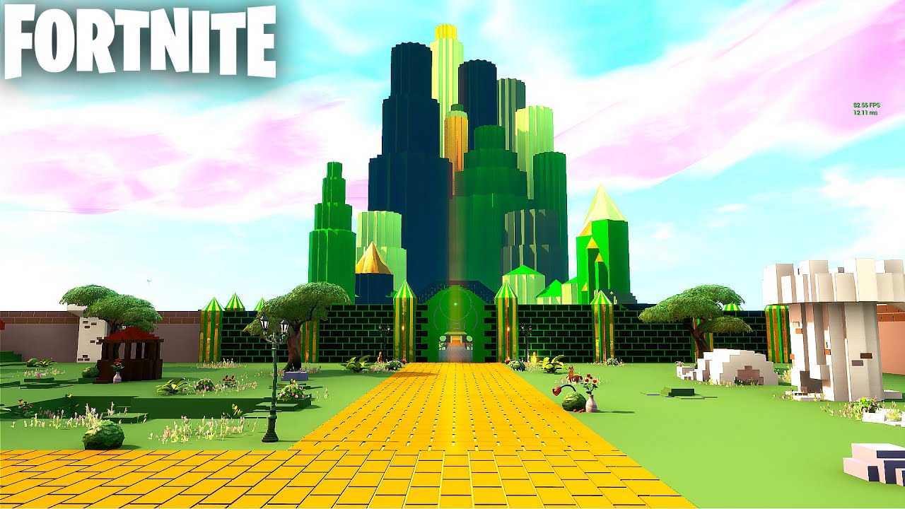 THE WIZARD OF OZ in Fortnite Creative - EMERALD EMPIRE FFA - YouTube