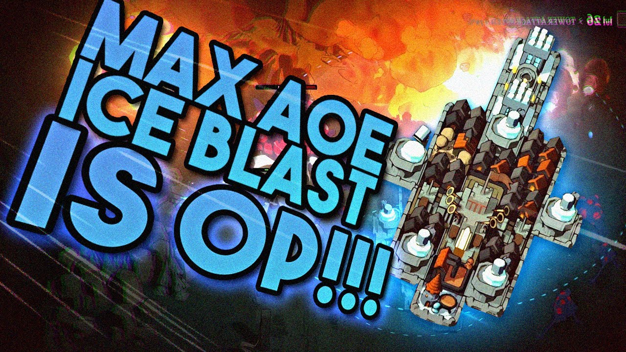 This ICE EXPLOSION Tower is BROKEN! Max AOE Build - Monsters Are Coming ...