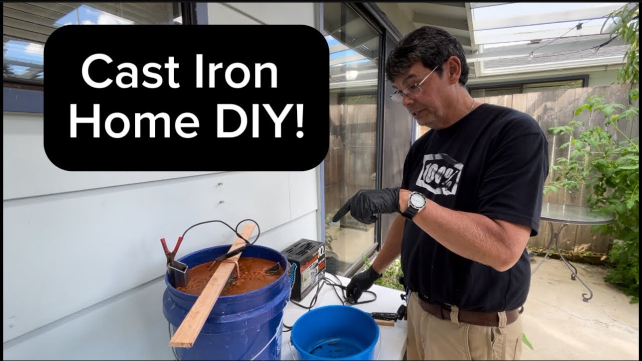 DIY Cast Iron Restoration: Easy Electrolysis Method Explained! - YouTube