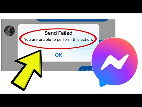How To Fix Facebook Messenger App Send Failed You are unable to perform this action. Problem ...