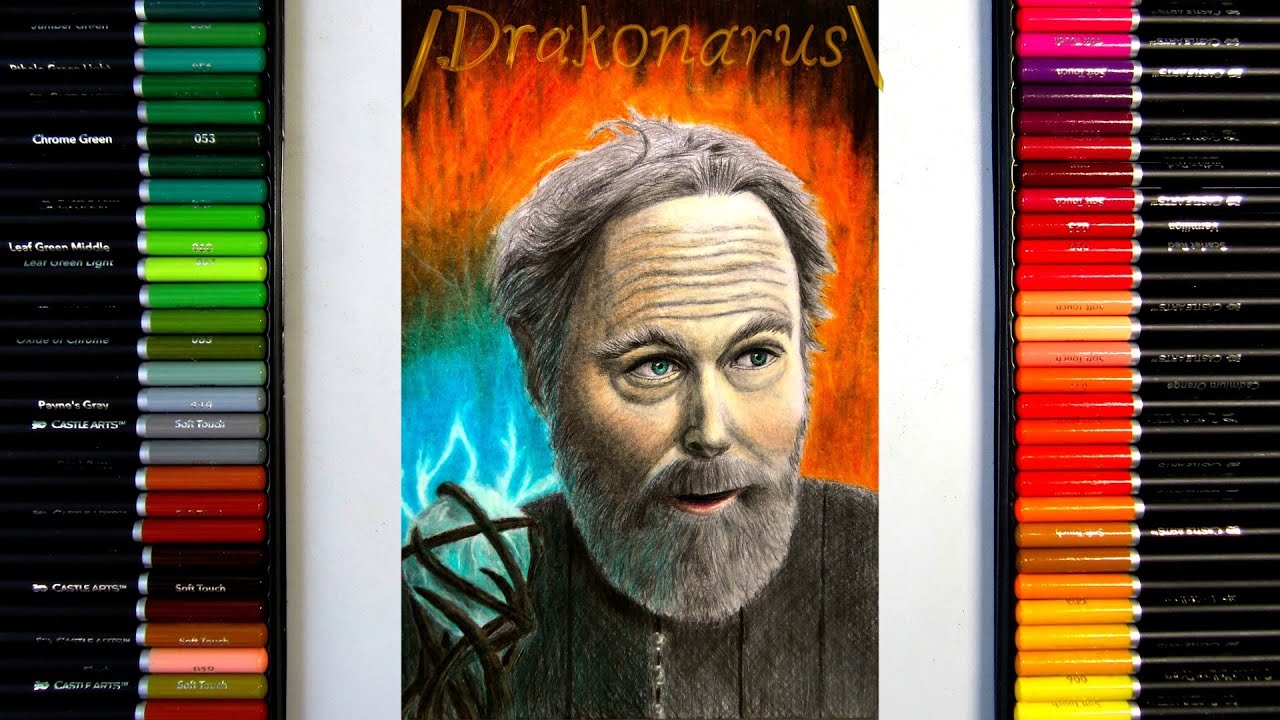 Drawing Stregobor (Lars Mikkelsen) - The Witcher [4K/UHD] - Drakonarus ...