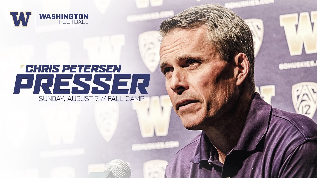 Chris Petersen Press Conference: August 7, 2016 // Fall Camp - YouTube