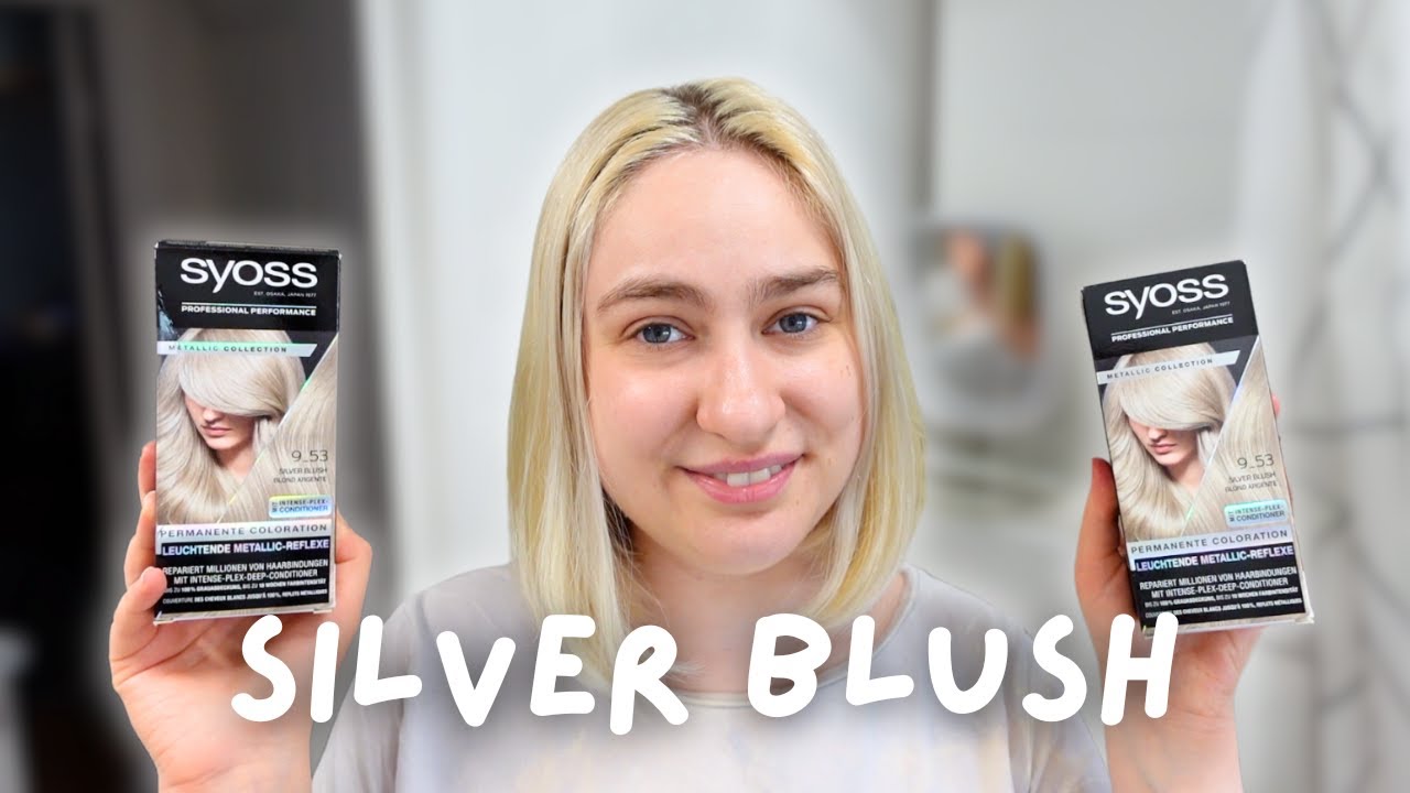 Dyeing My Hair With Syoss Silver Blush - YouTube