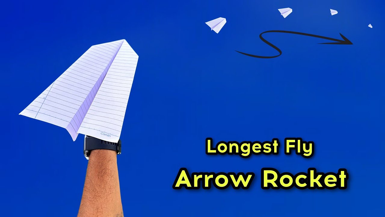 Super Flying new rocket plane, how to make notebook rocket toy, best a4 ...