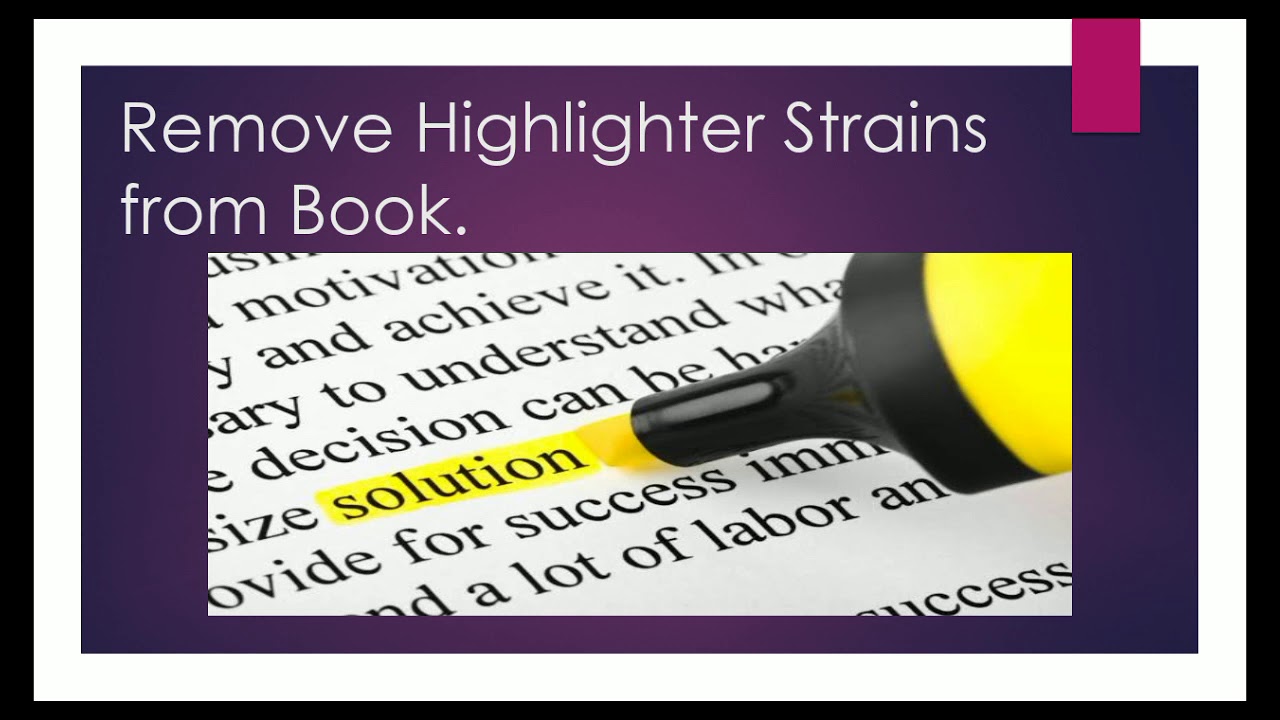 Remove Highlighter Strains Easily 💞💞💞💞 - YouTube