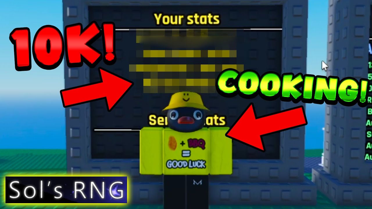 LUCKIEST NOOB ACCOUNT! in Sols RNG - YouTube