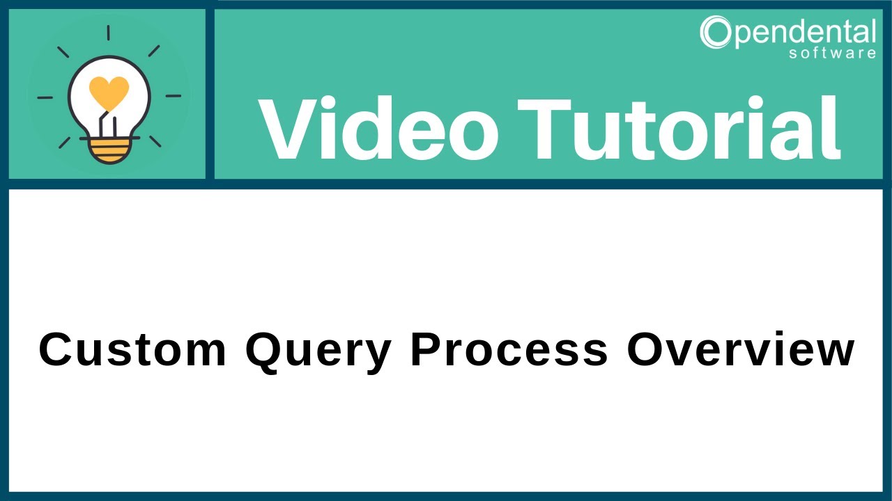 QuickTip: Custom Query Process Overview - YouTube