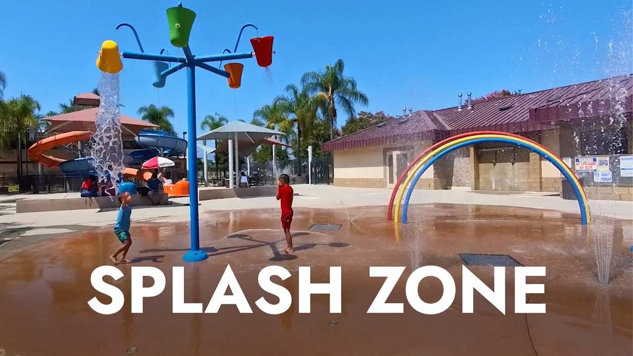 Splash Zone Water slides, Splash Pad, & Pool in Rosemead with Kids ...