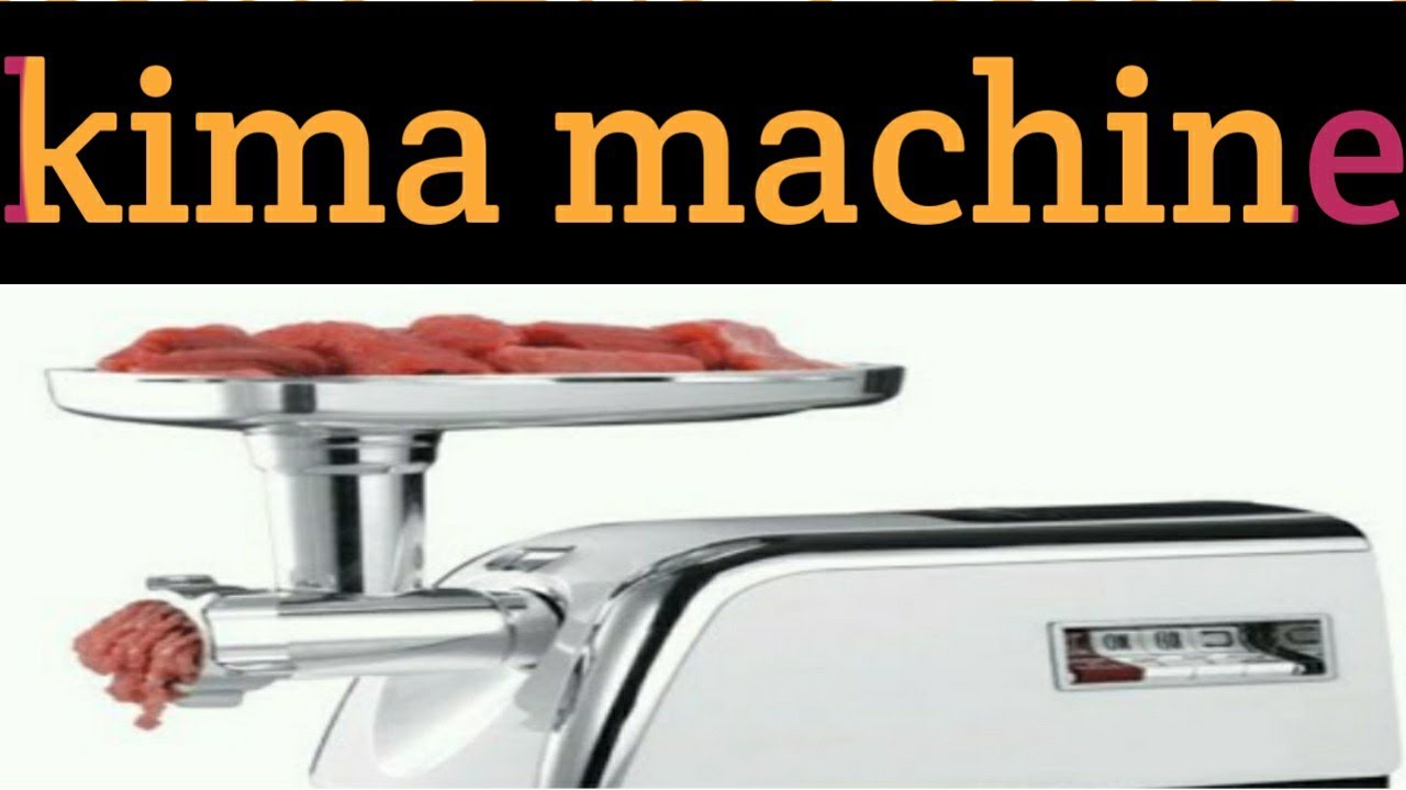 Kima machine for meat,mutton,beef, Ginger,garlic,chick peace - YouTube
