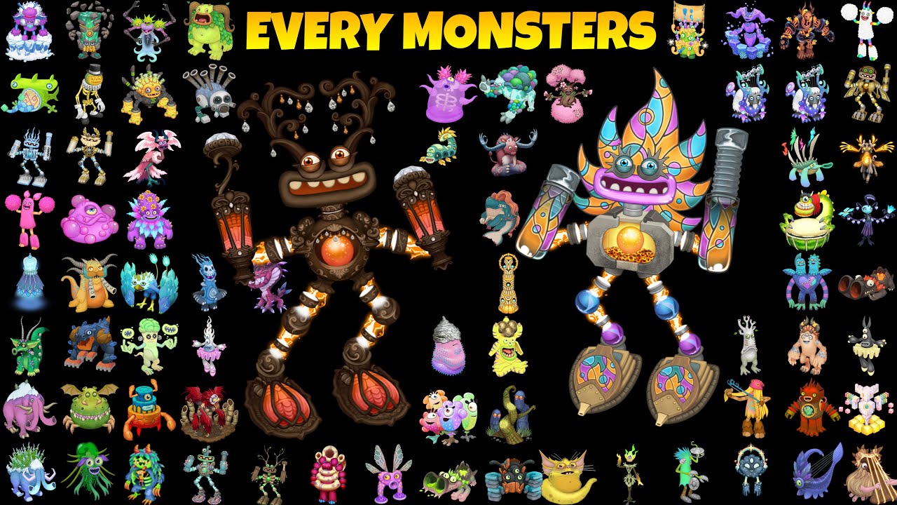 Every MSM Monsters - Sounds And Animation ~ My Singing Monsters - YouTube