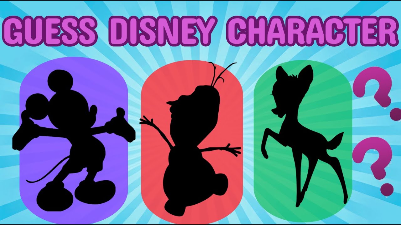 Guess Disney Characters - Kids Mind Game Disney Quiz - Kids Fun ...
