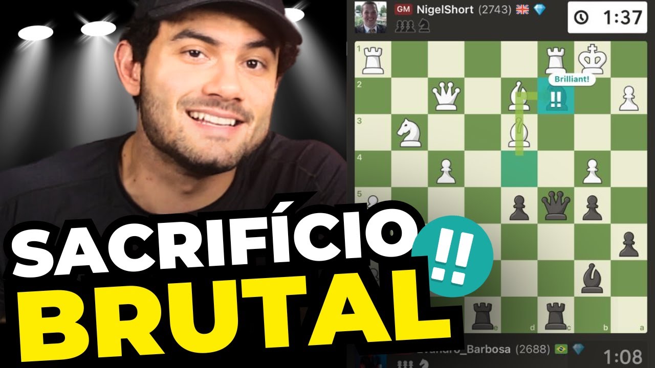 Fiz um SACRIFÍCIO de DAMA contra uma lenda do Xadrez! - YouTube