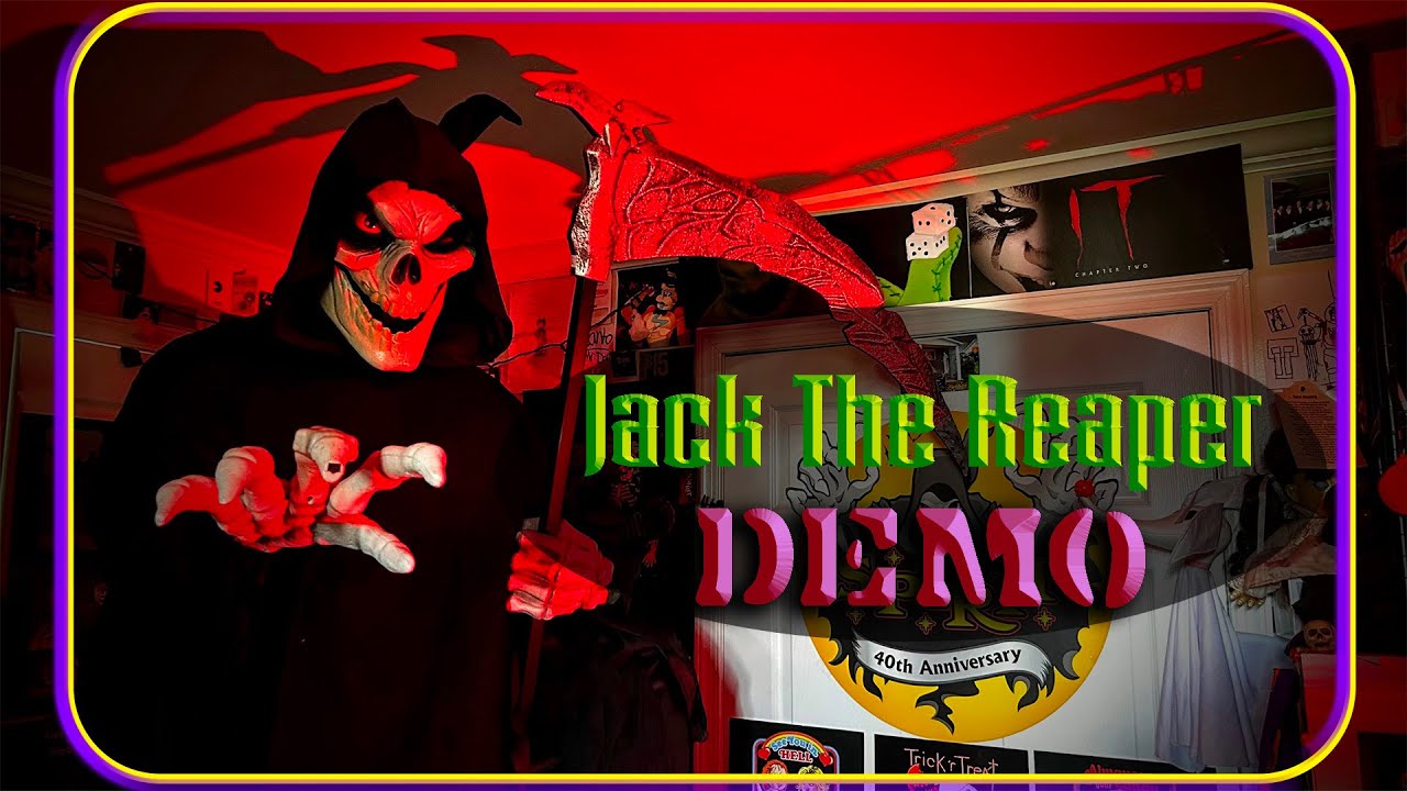 JACK THE REAPER | DEMO | Spirit Halloween 2025 Animatronic - YouTube