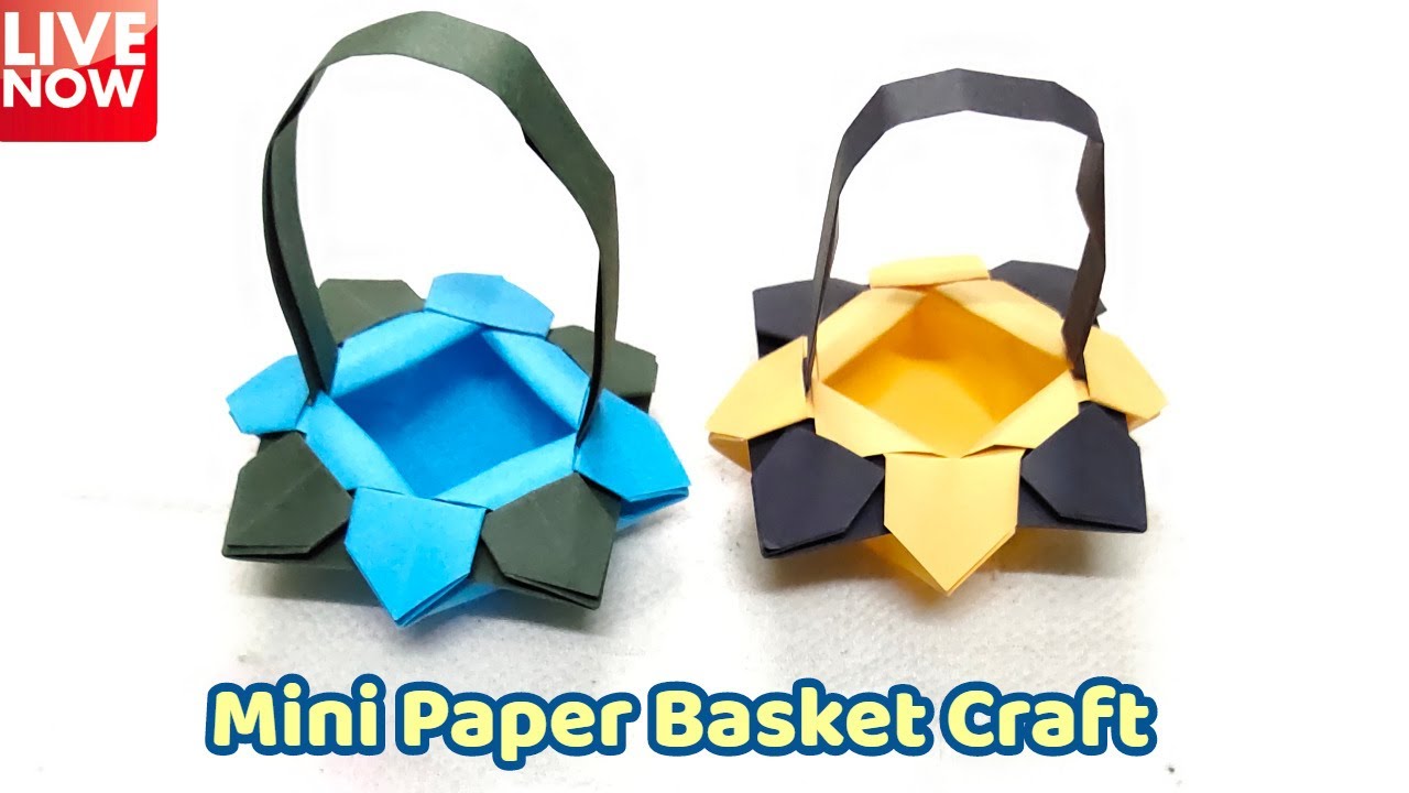 Mini Paper Basket Tutorial Recap | LIVE [🔴] - YouTube